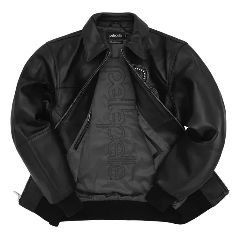 Black Pelle Pelle Stones Leather Jacket 2026 - PellePelles