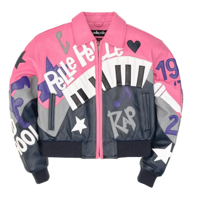 Pelle Pelle 50 Years of Hip Hop Rap Pink Crop Jacket