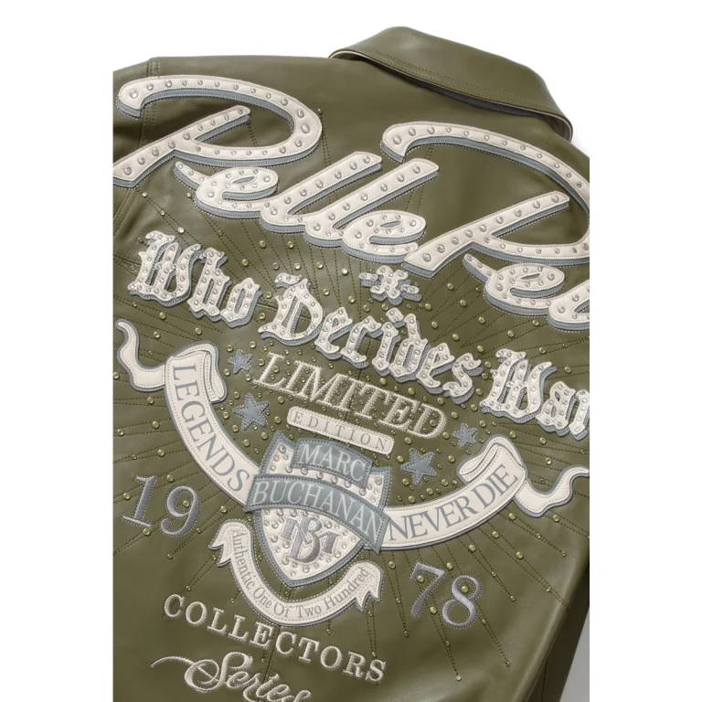 Pelle Pelle Greatest Of All Time Marc Buchanan Olive Jacket