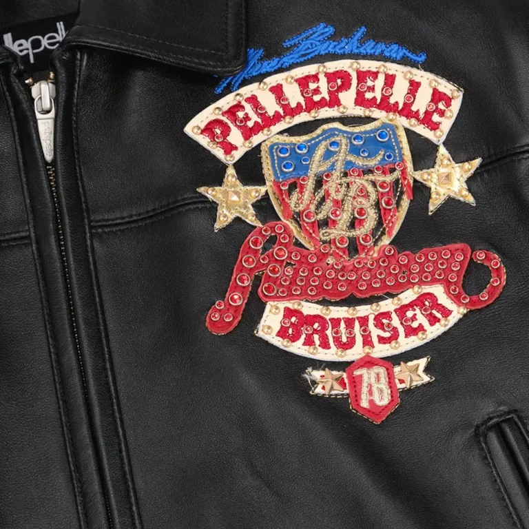 Womens Pelle Pelle American Bruiser Marc Buchanan Plush Black Crop ...