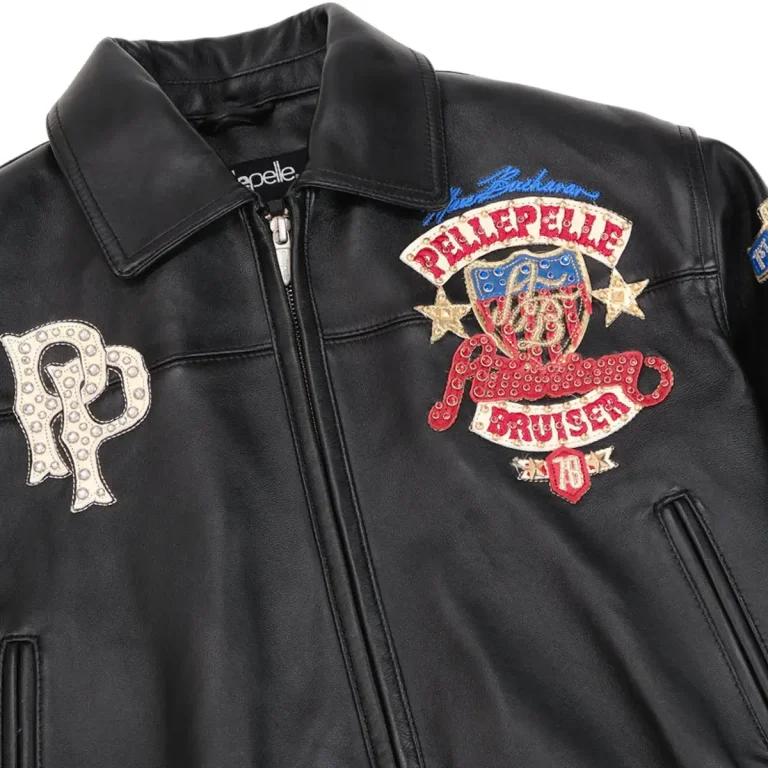 Womens Pelle Pelle American Bruiser Marc Buchanan Plush Black Crop ...