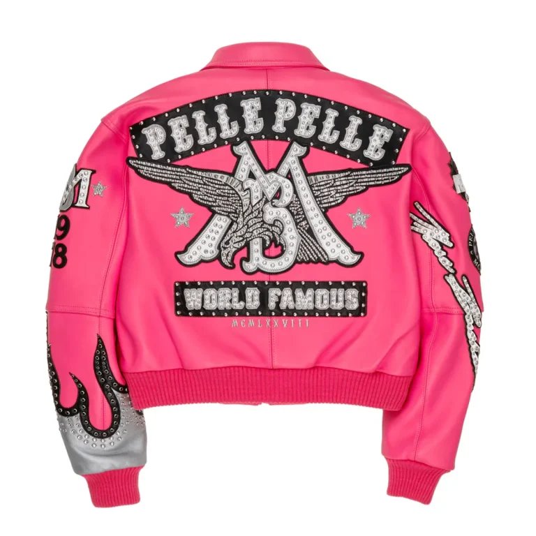 Women's Pelle Pelle World Famous Marc Buchanan 1978 Pink Crop Leather ...